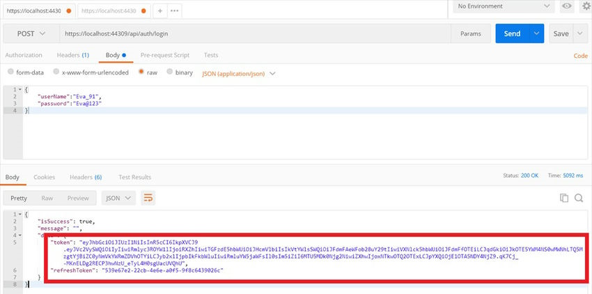 Implement JWT In .NET Core API