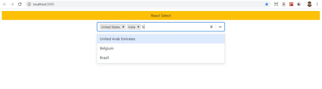 Implement MultiSelect DropDowns Using React-Select Implement MultiSelect DropDowns Using React-Select