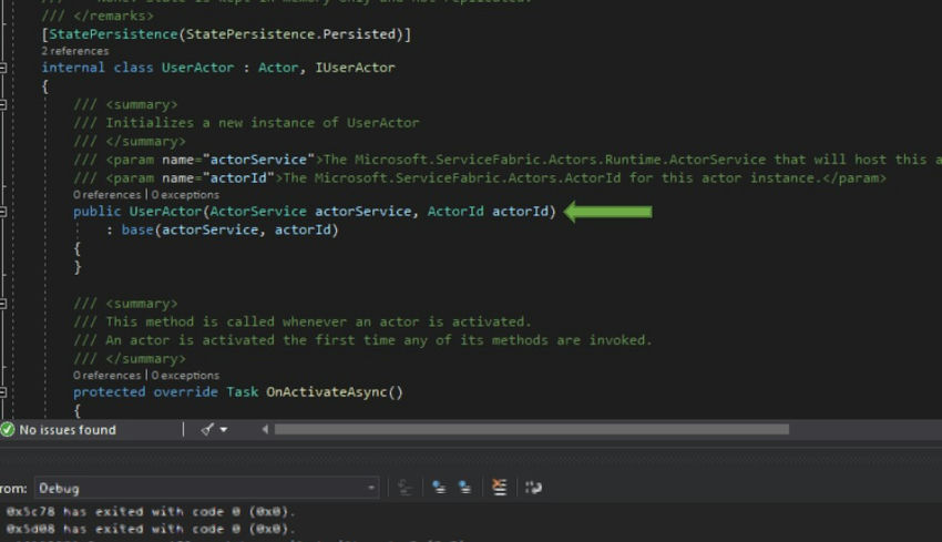 Implementing Actor Model in Azure Service Fabric