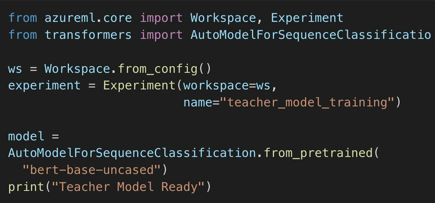 Implementing AI Model Distillation for Faster Inference on Azure ML