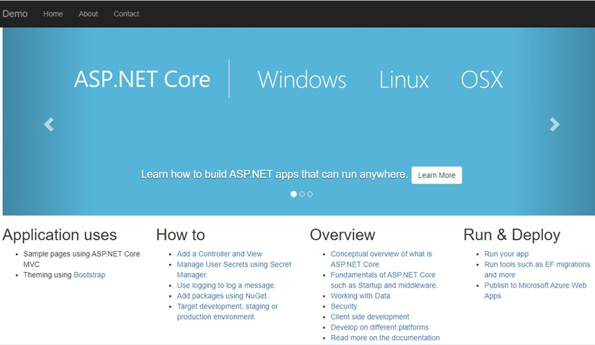 CLI Implementation in .NET Core: Create MVC Projects Easily
