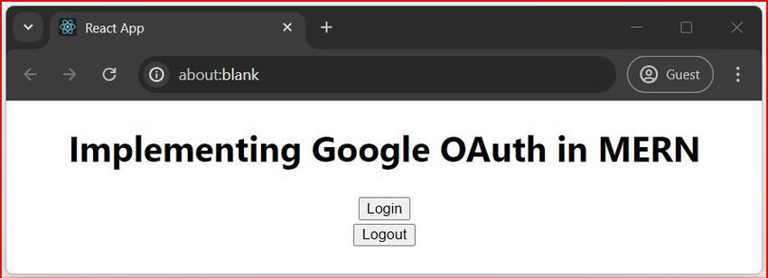 Implementing Google OAuth in MERN