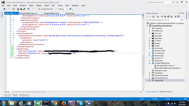 Implementing OAuth2.0 Authorization For Google In ASP.NET Implementing OAuth2.0 Authorization For Google In ASP.NET