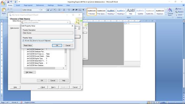 Importing FoxPro DBF File Data In SQL Server Database Importing FoxPro DBF File Data In SQL Server Database