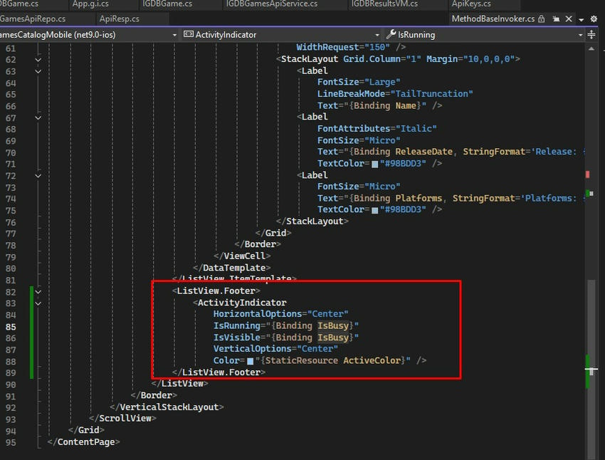 Infinite Scroll And Loading Indicator In Listview In Maui Mvvm Net 9