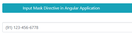 Input Mask Directive in Angular Input Mask Directive in Angular