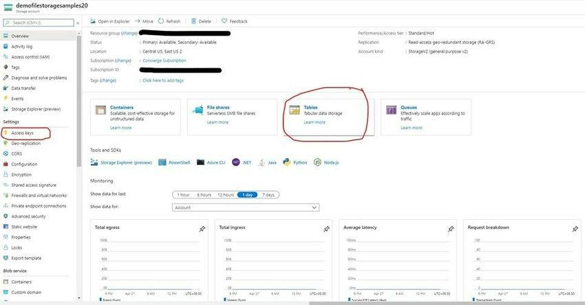 Insert Data Into Azure Table Storage Using ASP.NET Core Application