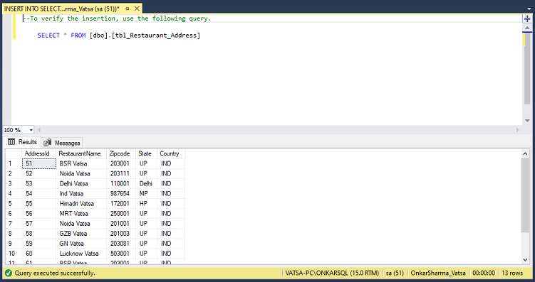 INSERT INTO SELECT vs SELECT INTO In SQL Server