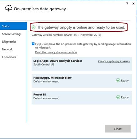 Install And Configure Azure On-Premise Data Gateway