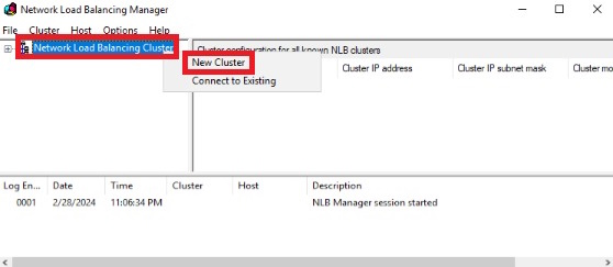Install and Configure Network Load Balancing Manager in Server