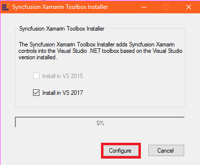 Install And Configure Syncfusion Essential Studio For Xamarin In Visual Studio 2017