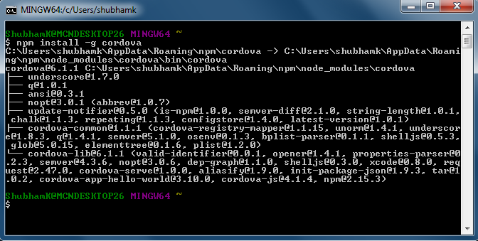 Installing IONIC On Windows