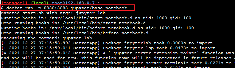 Installing Jupyter Notebook on Docker
