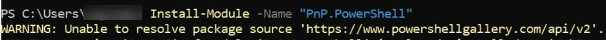 Installing PnP PowerShell 2.x On Windows 10