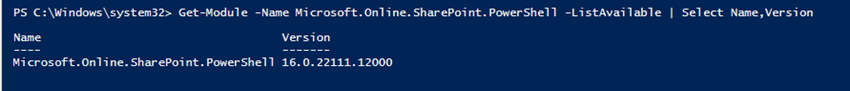 Installing SharePoint Online Management Shell