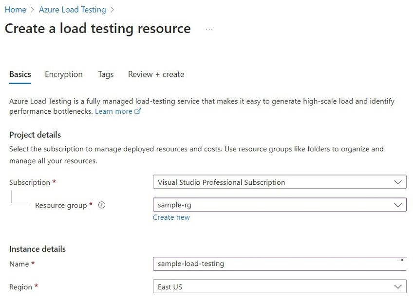 Integrate Azure Load Testing with Function App