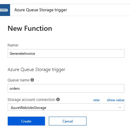 Integrate Azure Queue Storage In Azure Functions