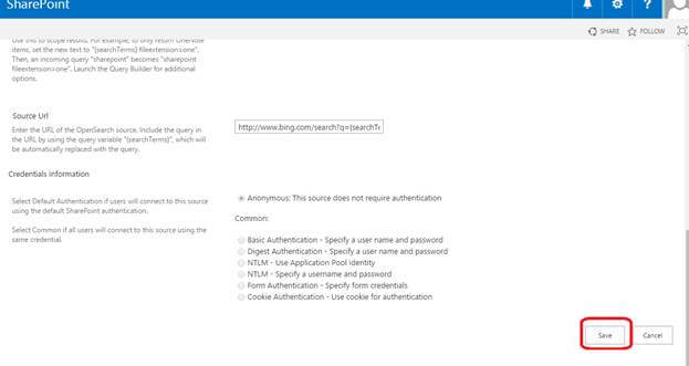 Integrate Bing Search In SharePoint Online
