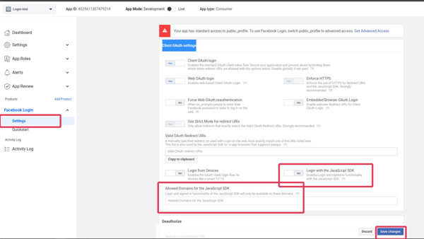 Integrate Facebook Login For A Website