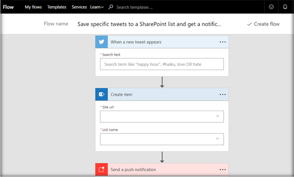 Integrate Twitter Feeds With SharePoint List Using Microsoft Flow