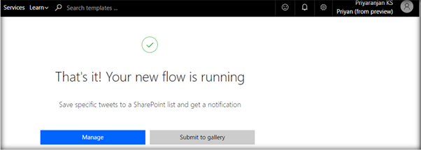 Integrate Twitter Feeds With SharePoint List Using Microsoft Flow