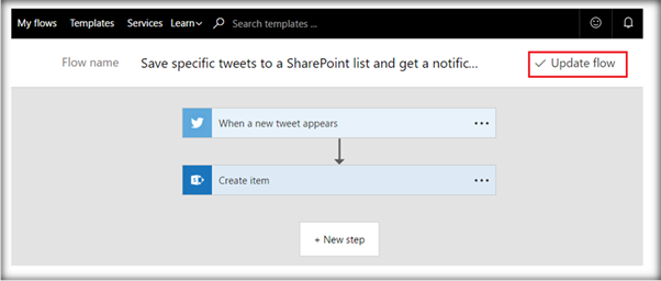 Integrate Twitter Feeds With SharePoint List Using Microsoft Flow