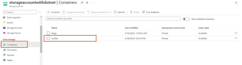 Integrating Azure Blob Storage with .NET