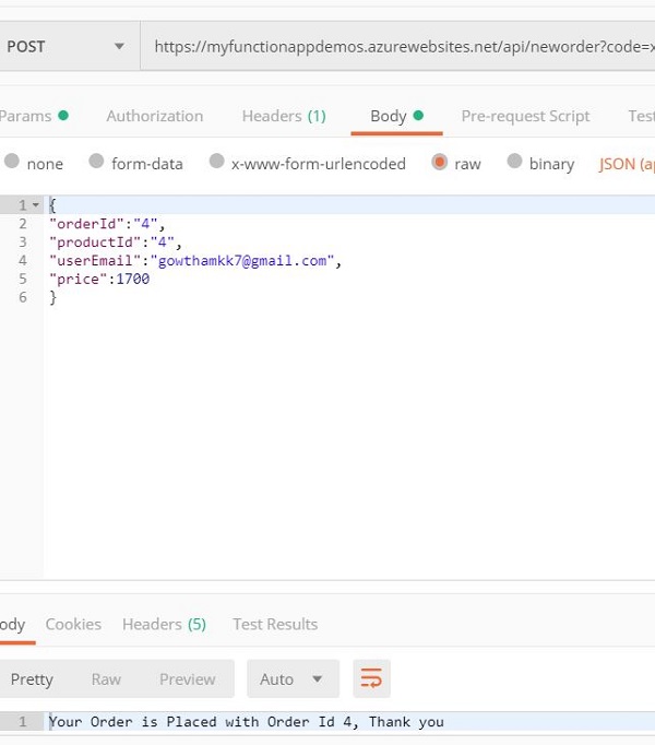 Integrating Azure Table Storage To Azure Function