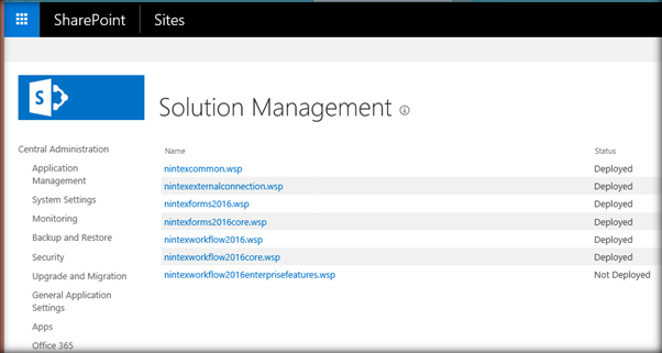 Integrating Nintex Workflow 2016 With Sharepoint Server 2016