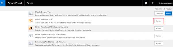 Integrating Nintex Workflow 2016 With Sharepoint Server 2016