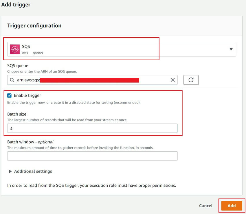 Integrating SQS with Lambda using Event Source Mapping
