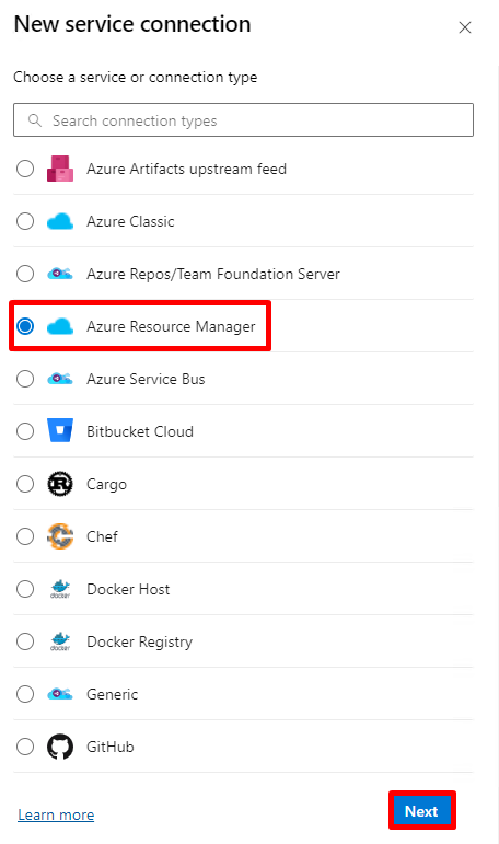 Integrating the Azure Subscription on the Azure DevOps
