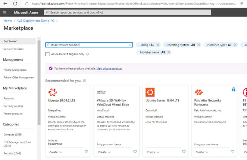 Introduction of Azure VMware Solution