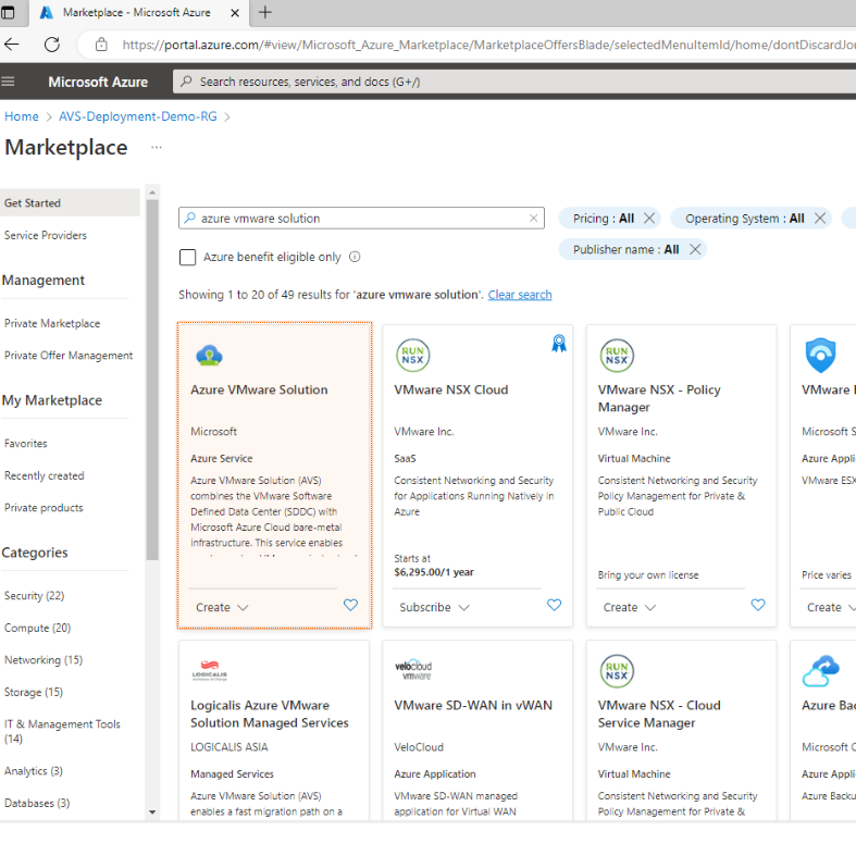 Introduction of Azure VMware Solution