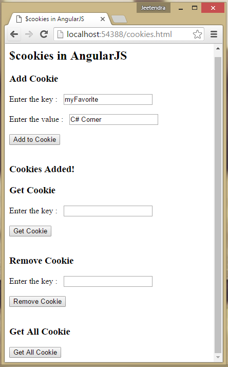 Introduction To AngularJS: Cookies - Day Twenty Three