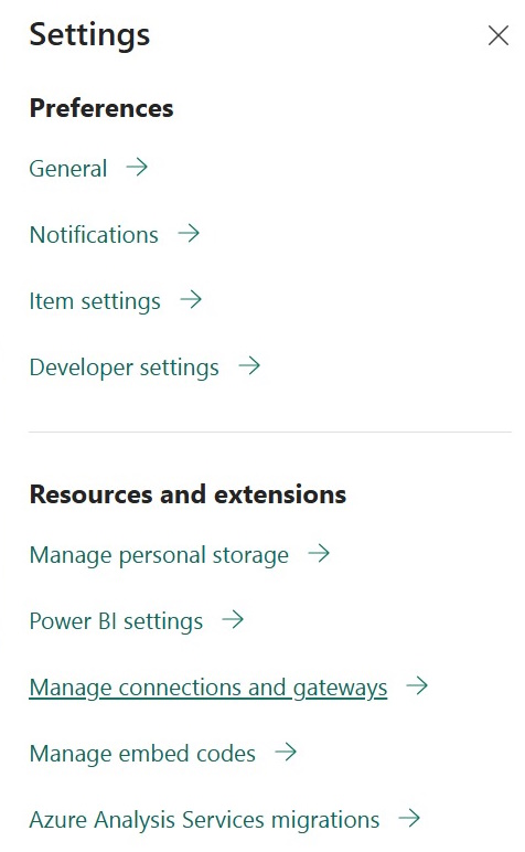 Introduction to Managing Connections and Gateways in Power BI