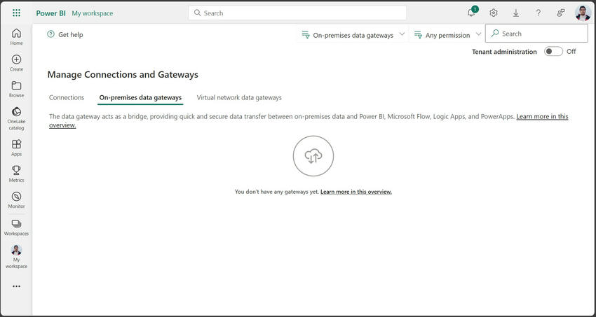 Introduction to Managing Connections and Gateways in Power BI
