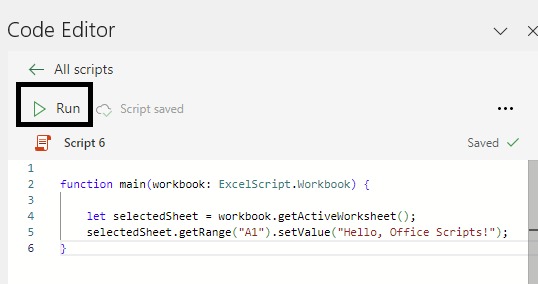 Introduction to Office Script