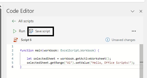 Introduction to Office Script