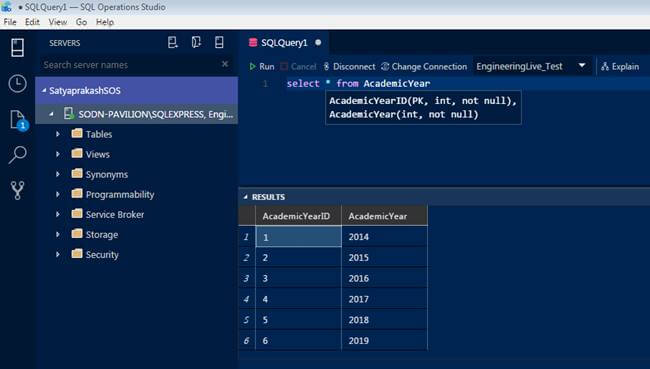 Introduction To SQL Operations Studio And Connecting It With SQL Server