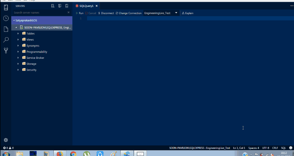 Introduction To SQL Operations Studio And Connecting It With SQL Server