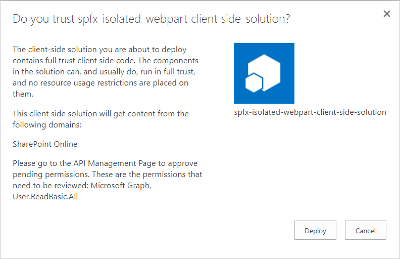 Isolated Web Parts In SPFx