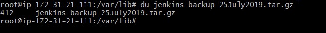 Jenkins Server Backup Using Command Line