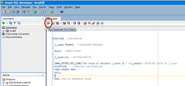 Learn Basics Of Oracle PL/SQL From Scratch In 7 Days - Day One