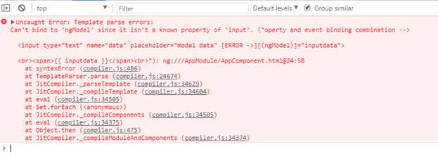 Binding with Angular v4 And Above