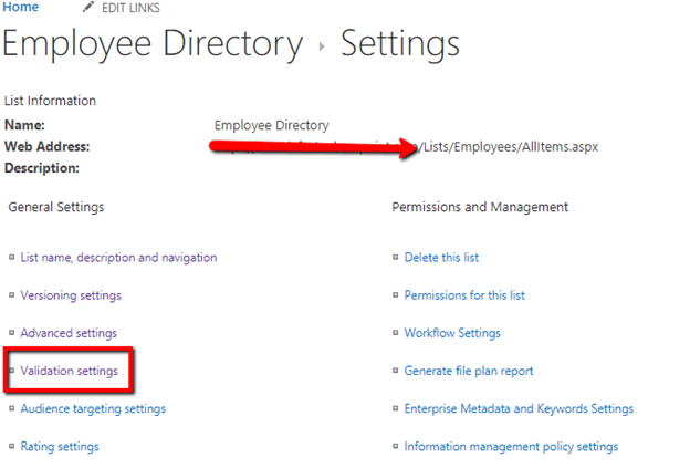 Introduction to Validation Settings In List Settings in SharePoint – Learnings Hub
