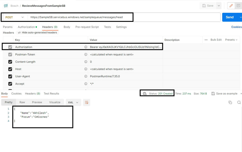 Learn To Receive Messages From Service Bus Queue To Postman