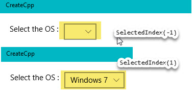 Learn Universal Windows Programming Via Modern C++ (Combo box)