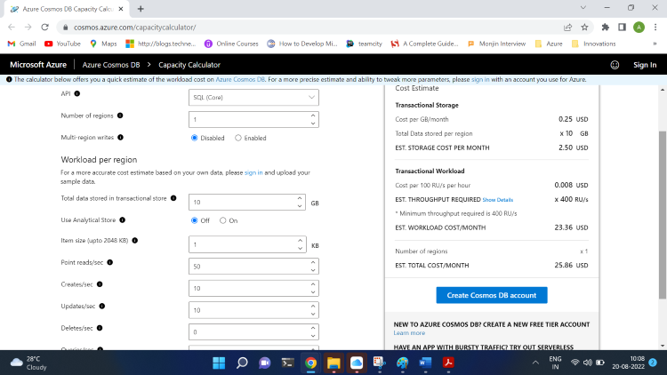 Learning Azure Cosmos DB