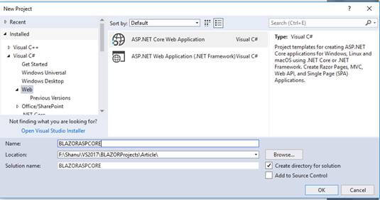 Shopping Cart Using ASP.NET Core Blazor Using EF And Web API
